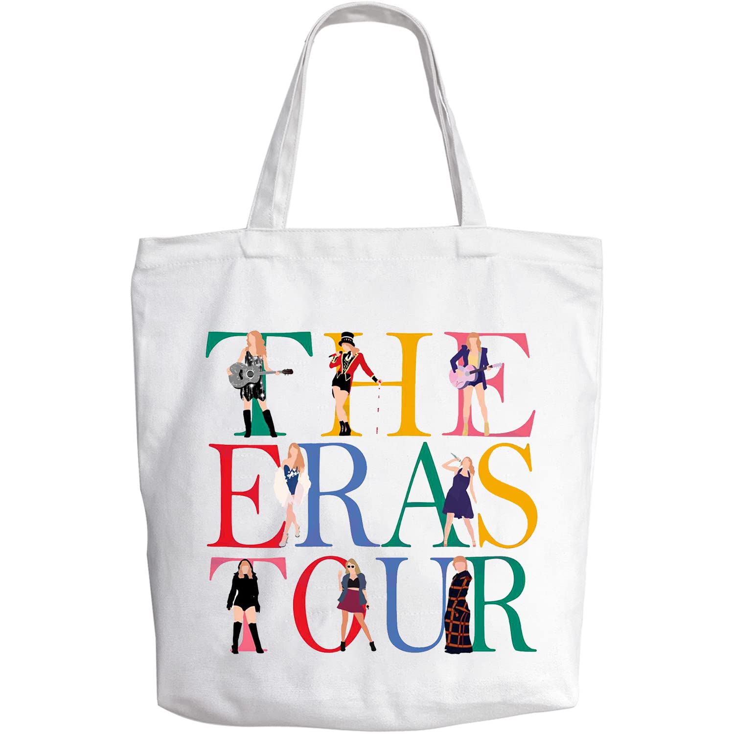 Song Lyrics Gift Album Inspired Gift Music Lover Tote Bag Singer Version Gift Singer's Merchandise Shopping Bag for Fans (tour-colorful)