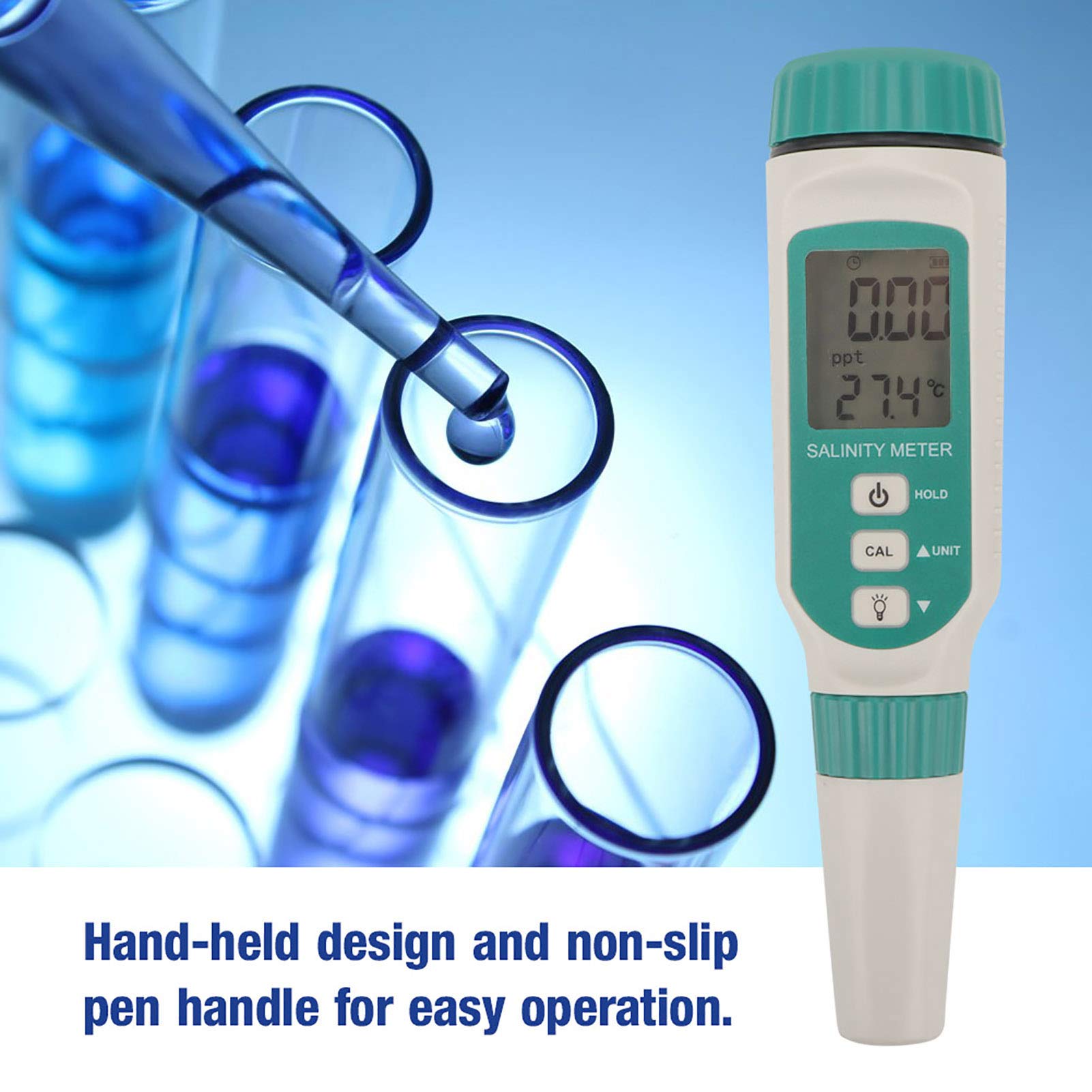 Smart Sensor AR8012 Electronic Salinity Meter Portable Digital Salinity Meter with LCD Display