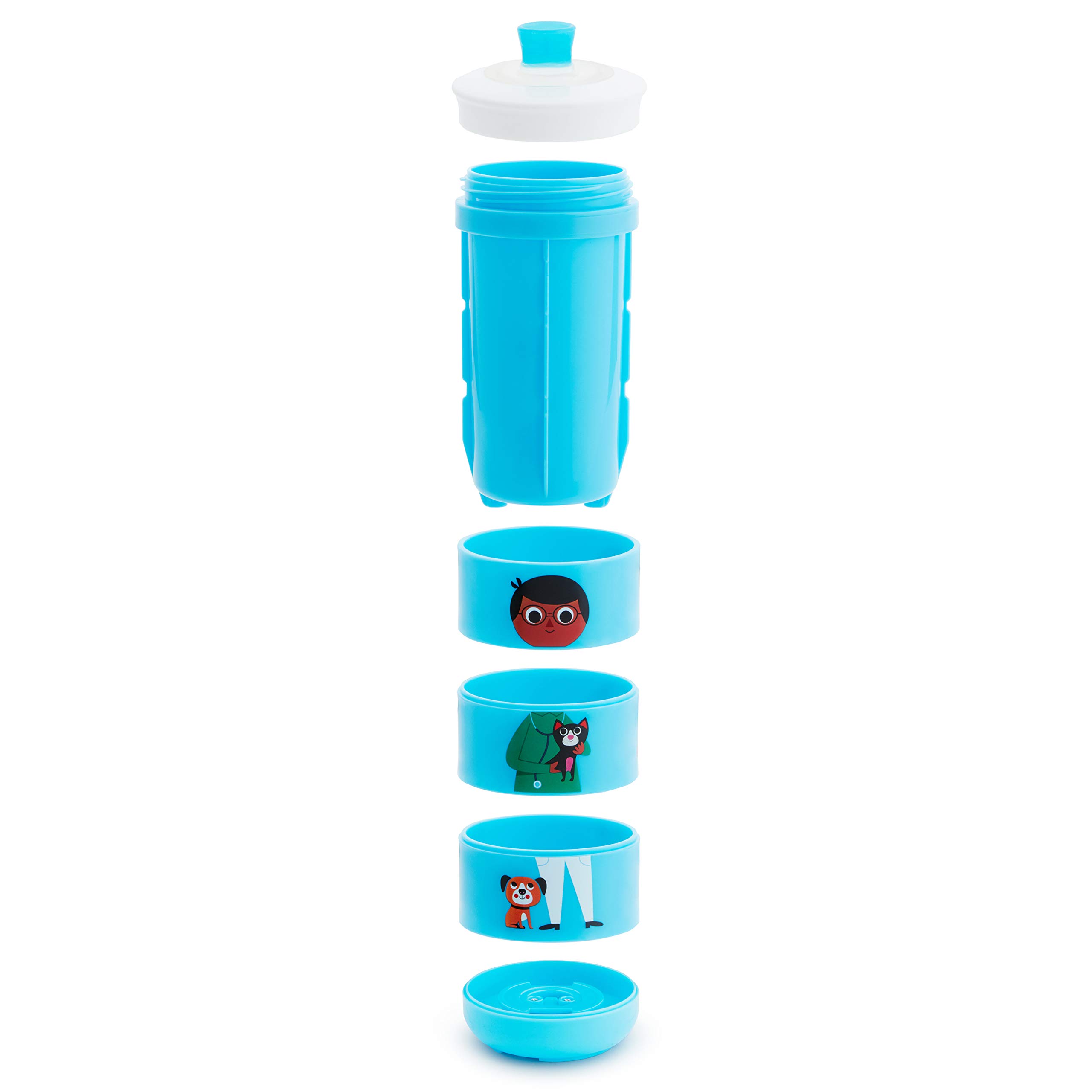 Munchkin Twisty Mix & Match Character Sippy Cup, 9 Oz, Blue