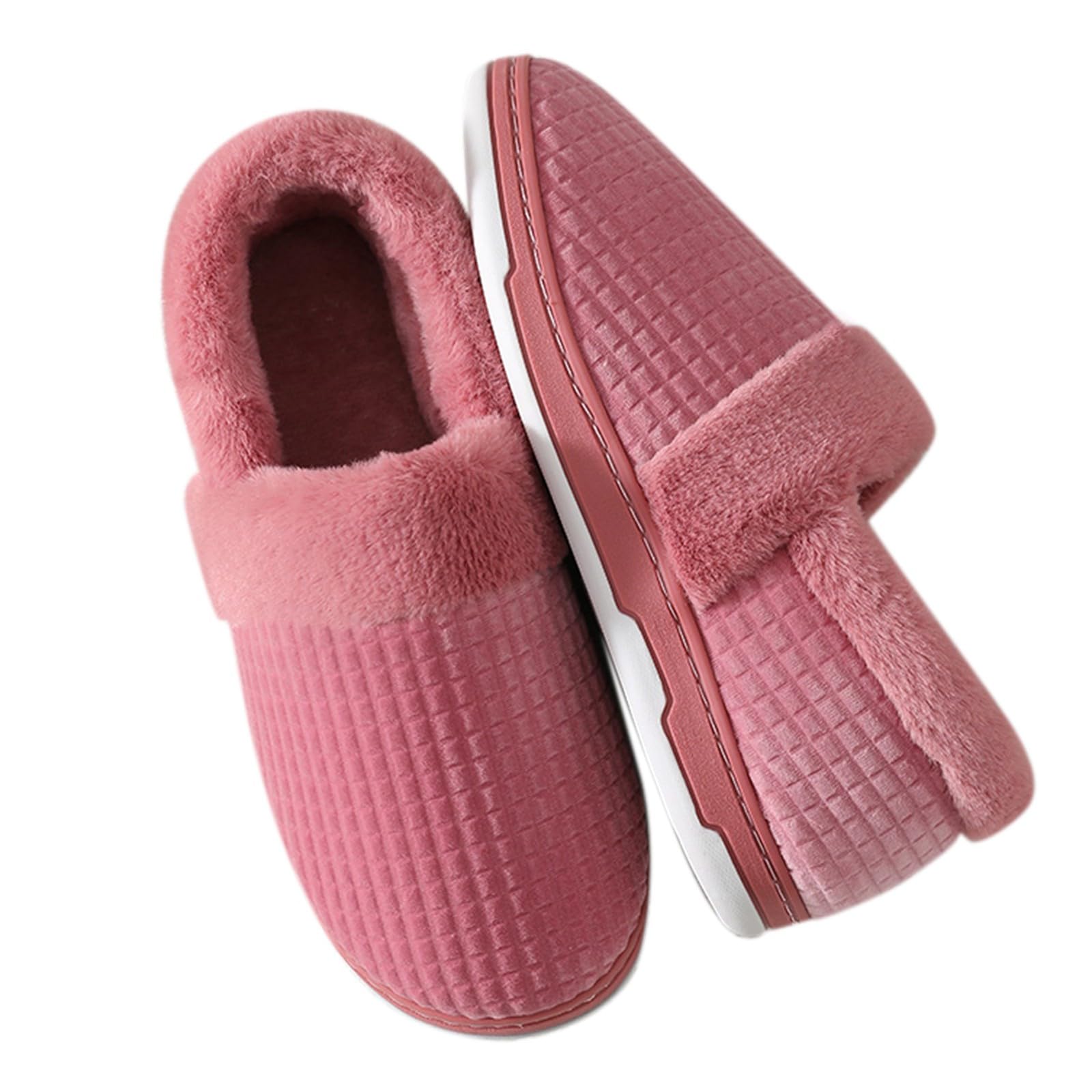 Memory Foam Slippers for Women Women's House Shoes with Arch Support Wool Slippers with Arch Support Warm Slippers for Men Indoor Outdoor Christmas Leggings for Women Gifts for Him 2023