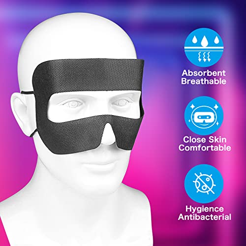 Relohas Accessories for Oculus Quest 2, VR Accessory Set for Meta Quest 2, Include Controller Grip Leather Cover, VR Shell Cover, Face Cover, Lens Cover and 10PCS Disposable Eye Cover(Galaxy Blue)
