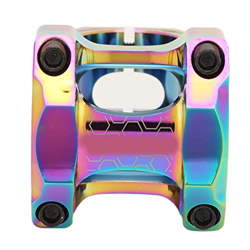 Raguso Short Handle Stem, Short Handlebar Stem Hollow CNC Cutting High Strength for Road Bike