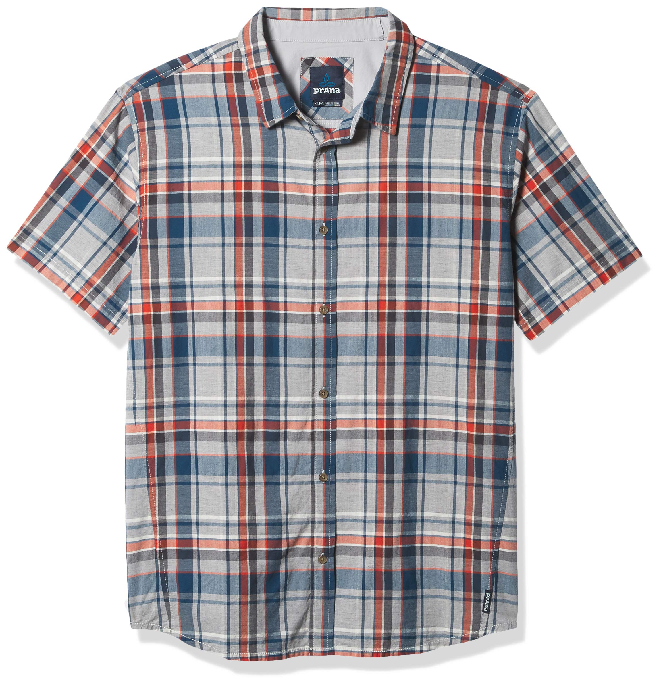 prAna Men's Offwidth Shirt, Nickel, X-Large