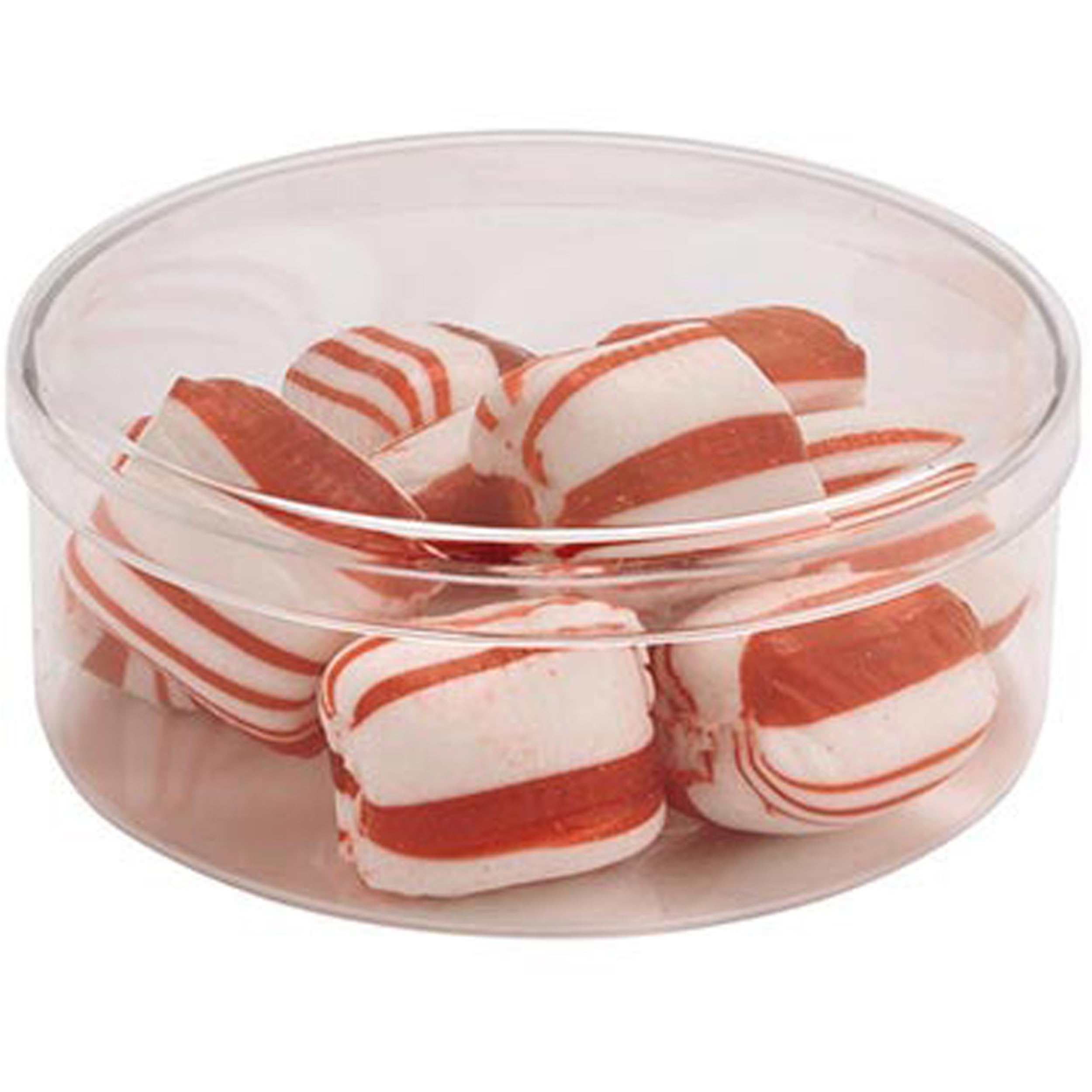 Pioneer Plastics 022C Clear Round Plastic Container, 2.75" W x 1.0625" H, Pack of 2