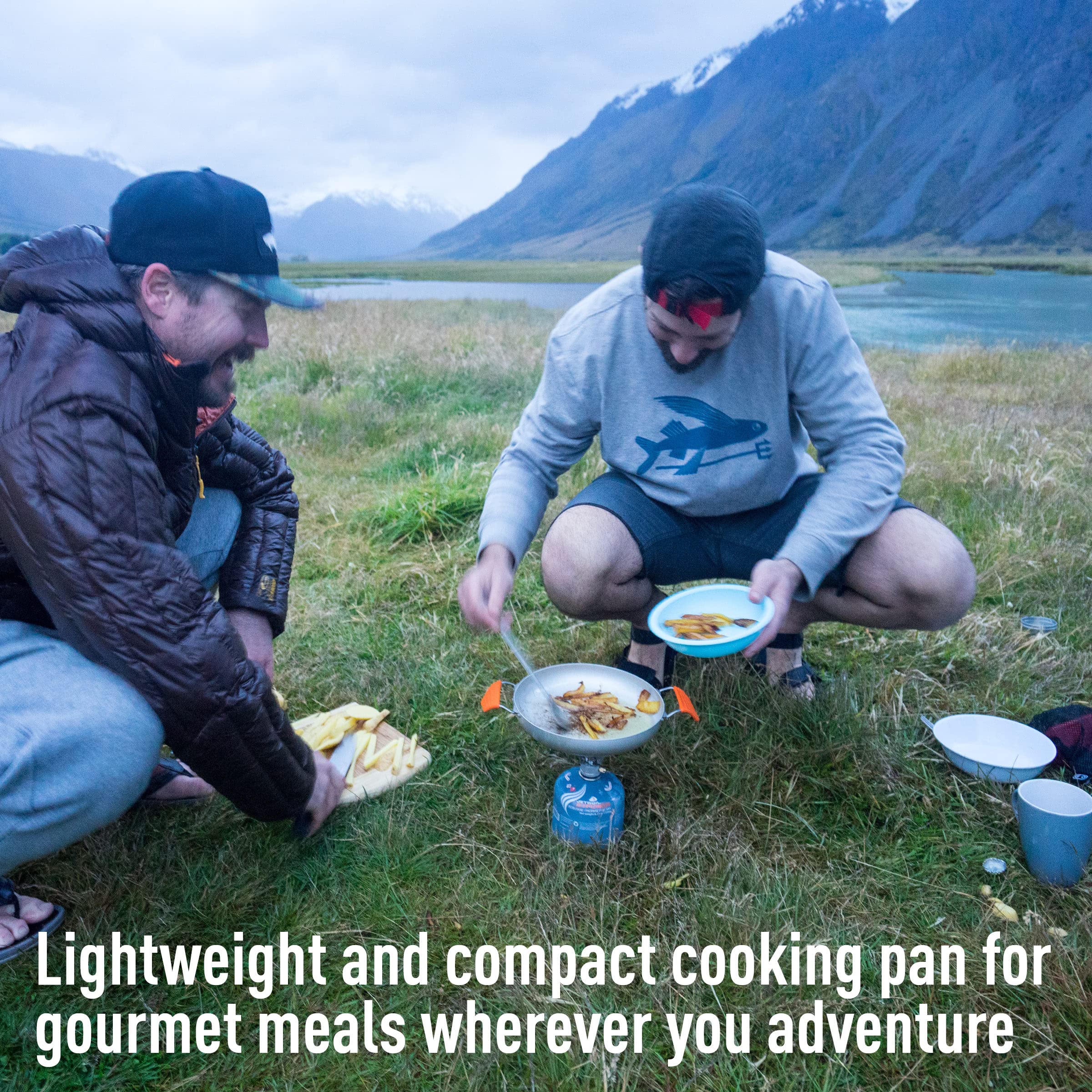 Sea to Summit X-Pan Aluminum Camping Frying Pan, 8-Inch, Grey