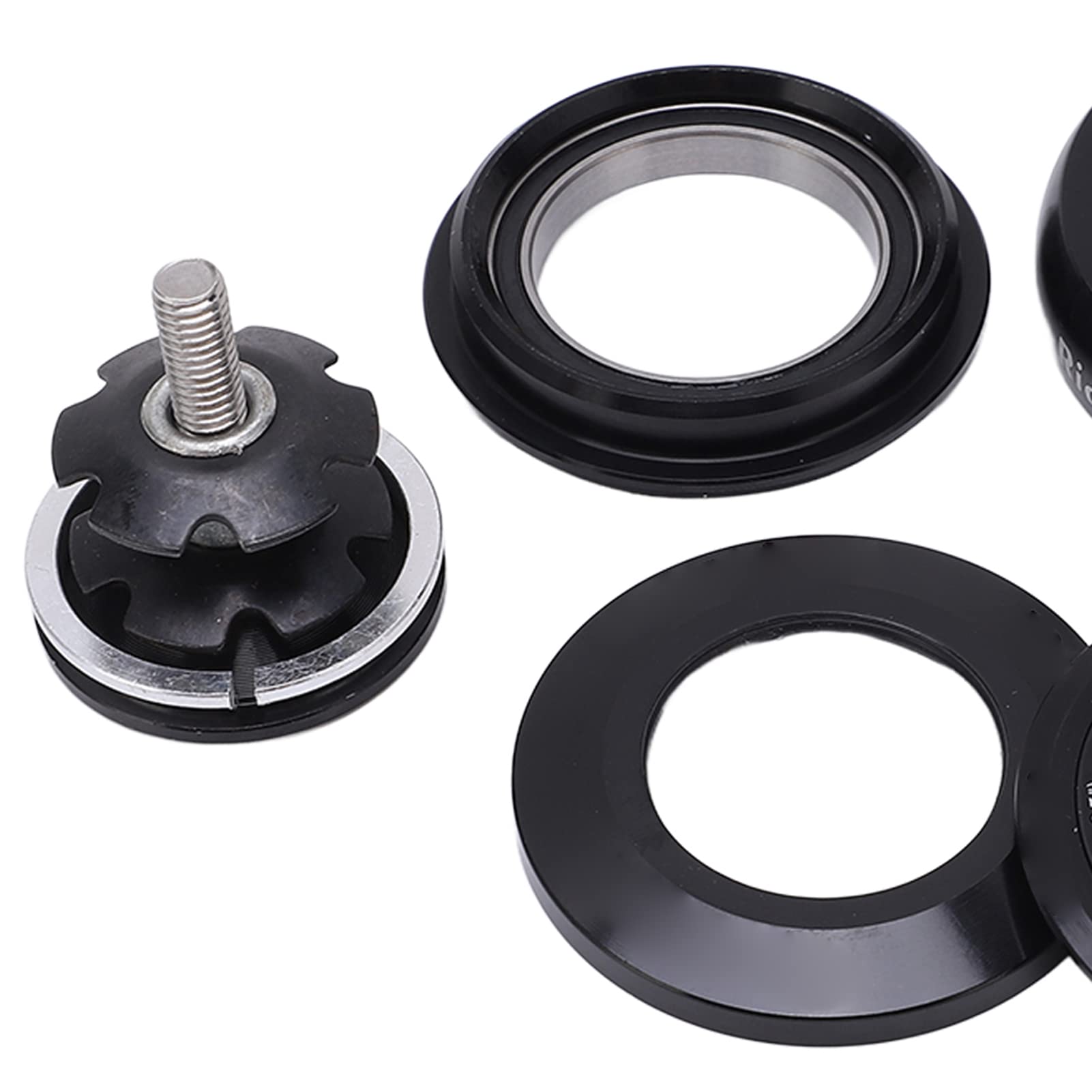 Shanrya Road Bike Headset Bearings, CNC Process Smoother Surfaces Flexible Rotation Mountain Bike Bowl Group Rust Proof for Road
