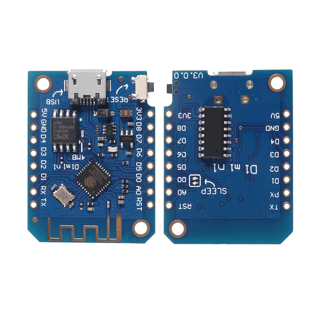 MELIFE 4pcs ESP32 for Wemos D1 Mini D1 R32 WiFi Wireless Bluetooth Development Board CH340 4M Flash with Micro USB