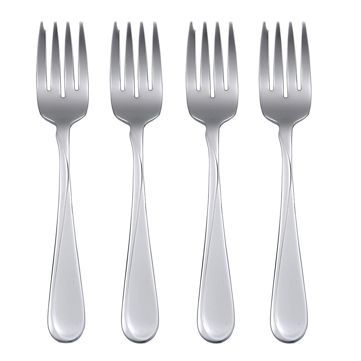 Oneida Flatware Flight, Teaspoons, Set of 6 & Flight Everyday Flatware Salad Forks, Set of 4