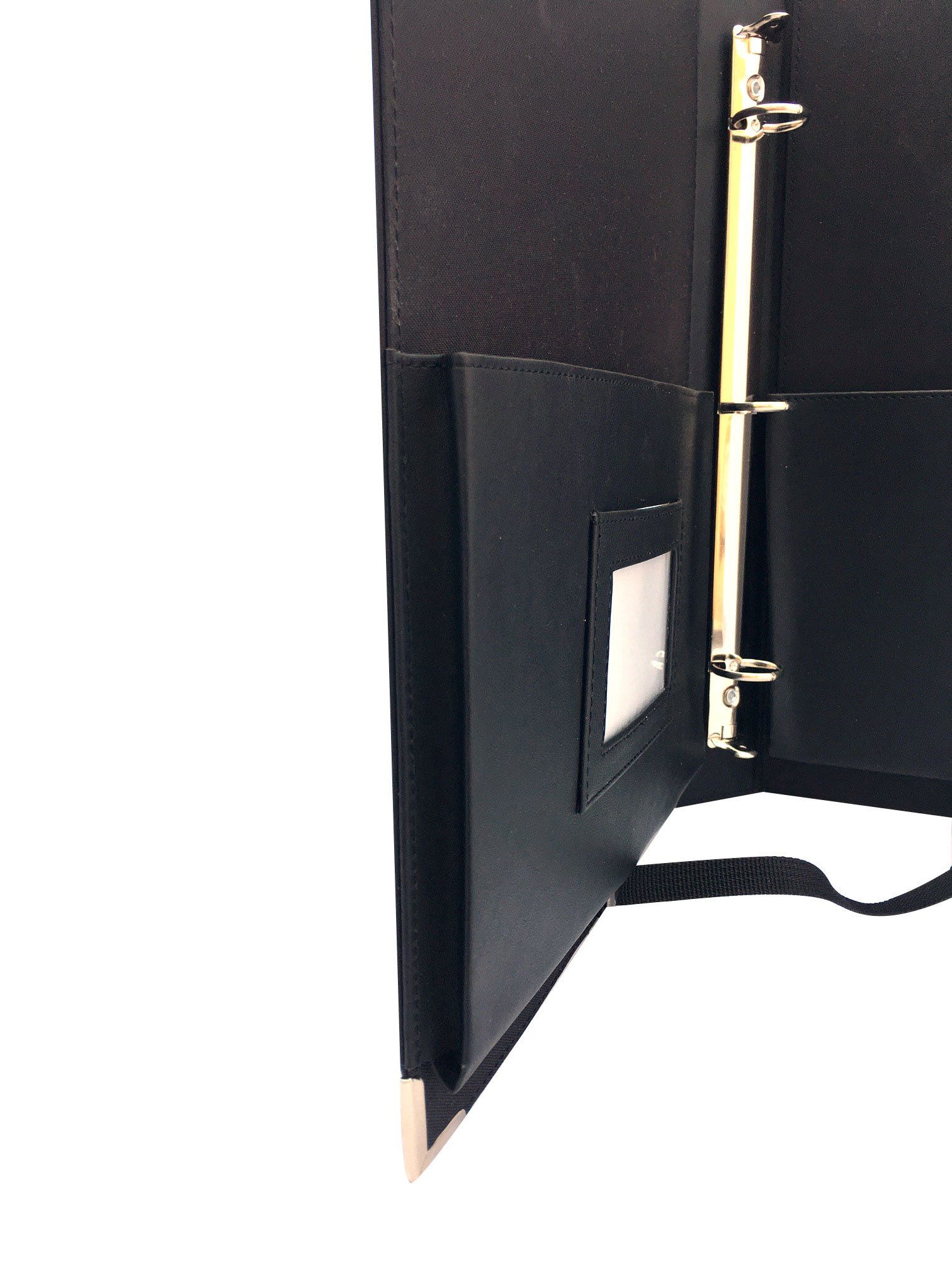 MSP Professional 3 Rings Portfolio Organizer, Music Choral Folder with, Handle, Detachable Strap and Bonus item: Plastic Strip Magazine Holders- Black (MSP-210S - 9.5" x 12.5")