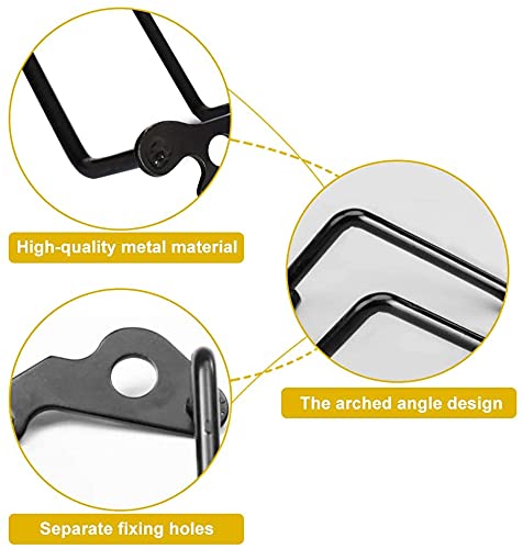 Set of 2 Rear Derailleur Protectors Bicycle Rear Derailleur Protection Bar Iron Protective Films for Bicycle Mountain Bikes Road Bikes Folding Bikes Black