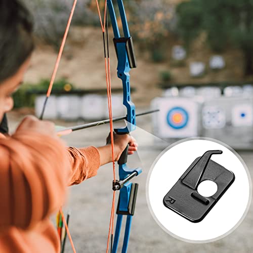 Sliverdew 6Pcs Arrow Rest for Recurve Bow, Plastic Archery Arrow Rest for Compound Bows, Black Recurve Bow Arrow Rest with Adhesive Back, Hunting Shooting Targeting Accessory for Right Hand