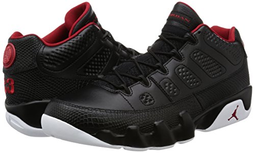 Nike Men's Air Jordan 9 Retro Low Black/White/Red 832822-001 (Size: 11)