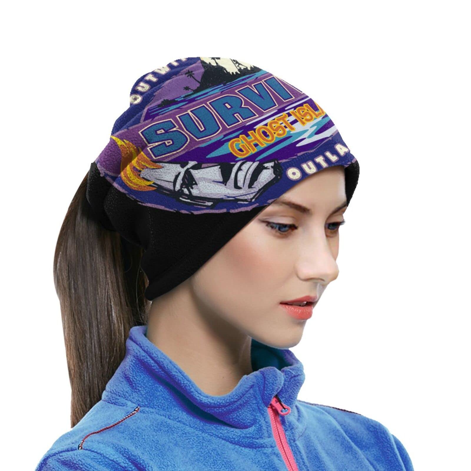 Suruiver Survivor Mask Magic Scarf Bandana Balaclava Headband Neck Gaiter, Black1