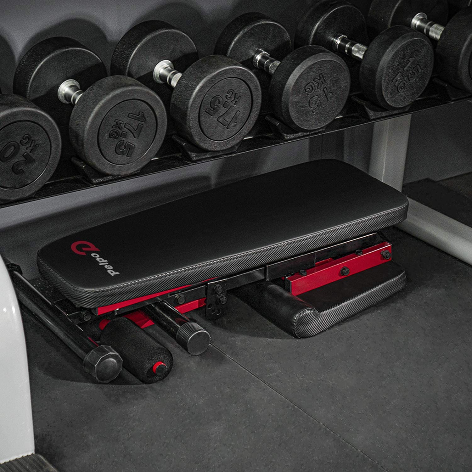 Pelpo Adjustable Weight Bench, Folding Weight Lifting Bench, Workout Bench for Home, Incline/Decline Bench for Full Body Workout, Strength Training Benches, Max Load 660lbs