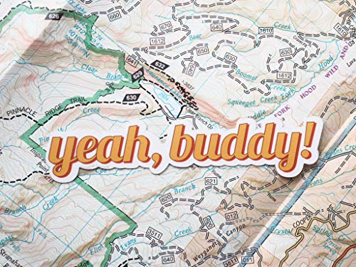Yeah Buddy Sticker, Ronnie Coleman Body Building Gym Sticker for Hydroflask, Laptop, Water Bottle, Funny Philly Sayings, Jersey Shore Quotes