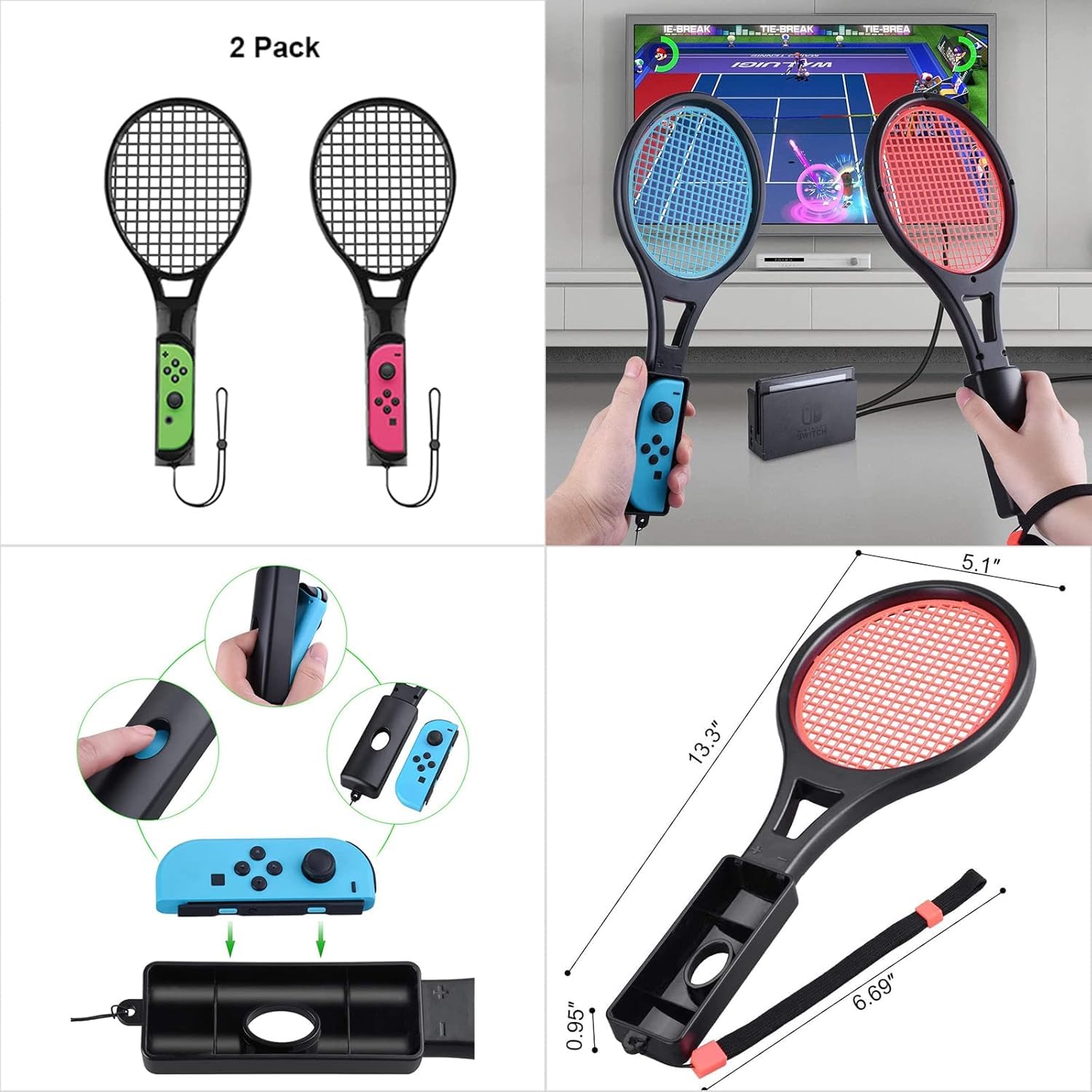 Switch Sports Accessories Bundle - 10 in 1 Family Bundle switch accessory