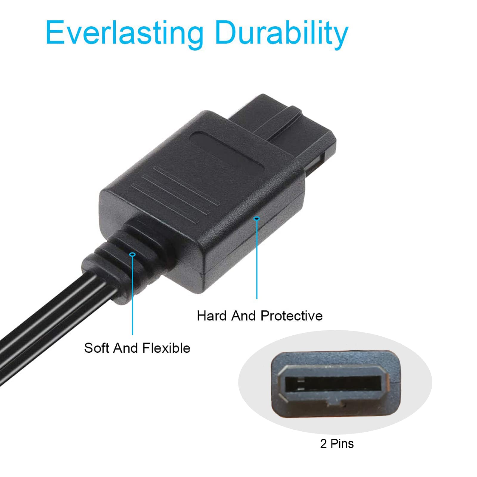 N64 AV Cable - Audio Video Composite Cord for Nintendo 64, Gamecube, Super Nintendo SNES, TV(7.87FT/2.4M)