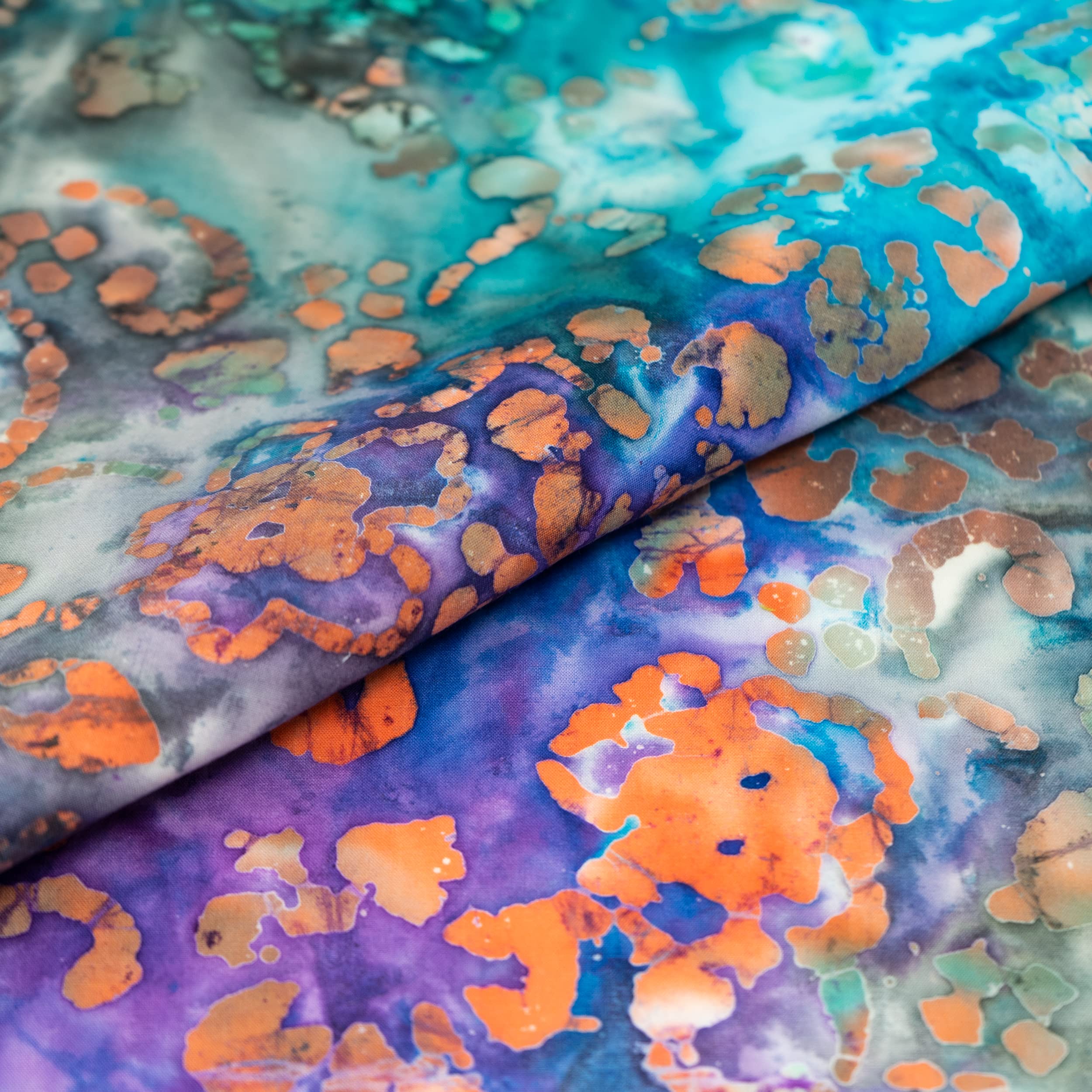 Singer Fabric S-100% Cotton, Batik Collection, Medium Violet Red Sunflower, Cut by The Yard, 42 Inches
