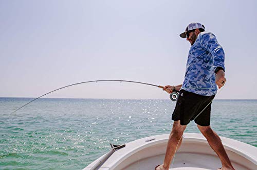 Moonshine Rod Co. Fly Fishing Rod with Carrying Case and Extra Rod Tip Section Fast Action, The Outcast II, 9wt 9'