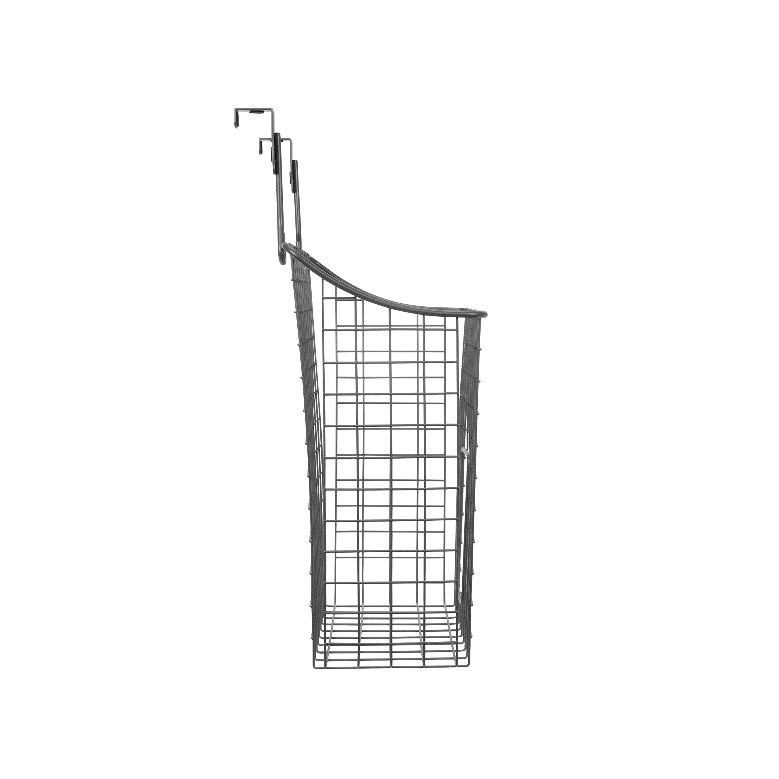 Spectrum Diversified Grid Over-The-Cabinet Dispenser Plastic Holder for Kitchen Storage & Organization, Under Sink Organizer for Recycling Grocery Bags, Medium, Industrial Gray