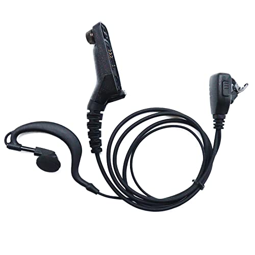 Motorola APX 6000 Earpiece Compatible with Motorola XPR 7550 7550e 7580e 6550 APX 4000 6000 7000 8000 Walky Talky/Two Way Radio 【G-Shape】 Headset Ear Piece with Mic