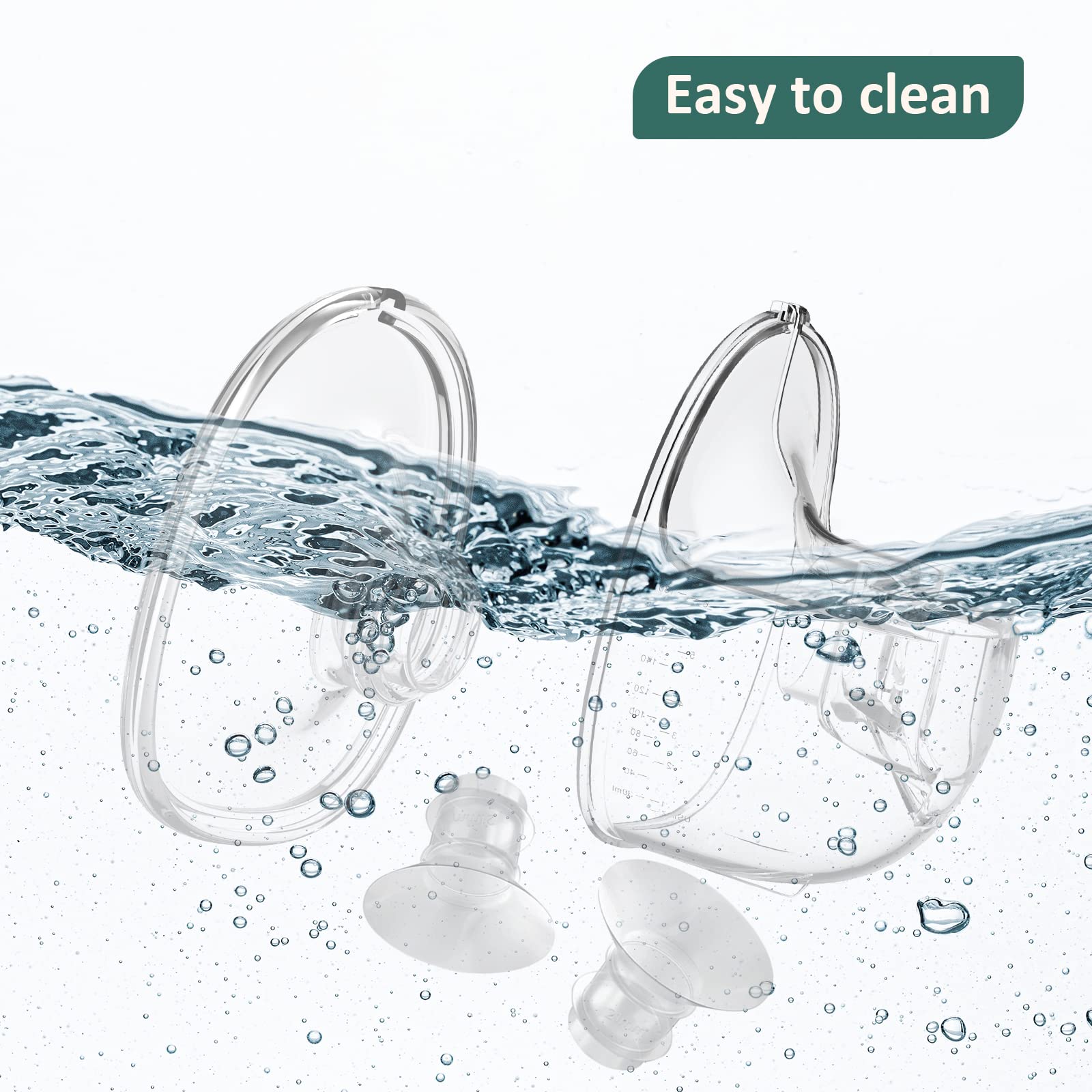 MomMed Double Wearable Breast Pump & Breast Pump Accessories Milk Collector Compatible with MomMed S18/S21