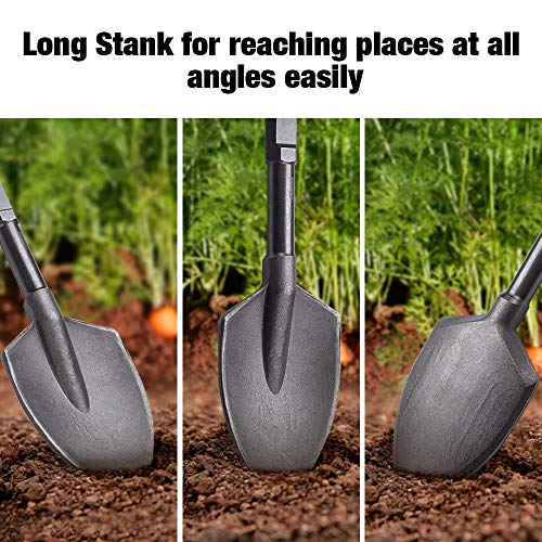 Yescom Clay Spade Chisel Shovel Scoop Bit for 1-1/8" Hex Shank Electric Demolition Jack Hammer Garden Lawn