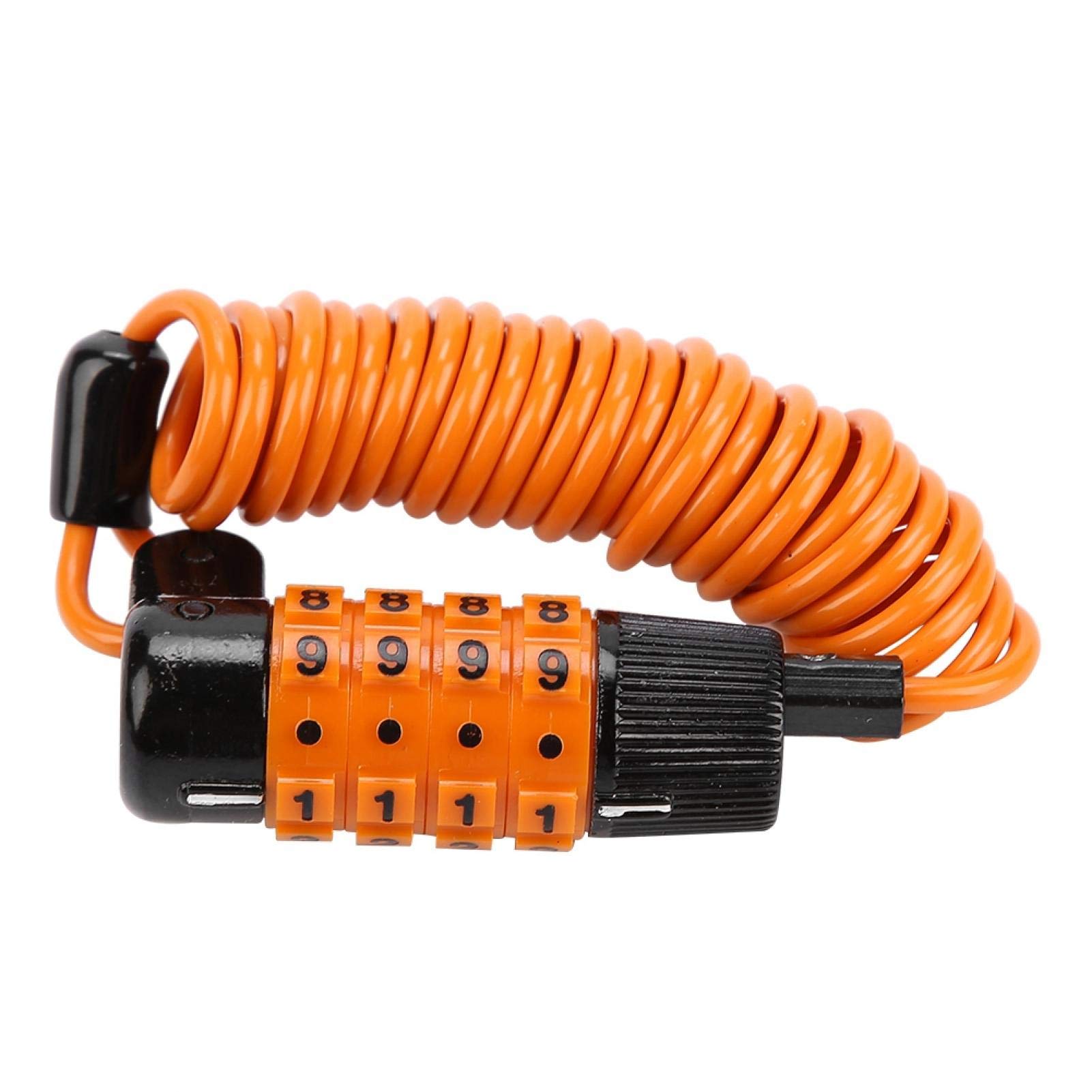 Shanrya Alloy Steel Practical Bicycle Lock Lock for Mainstream Bike Bike Road Bikes Suitcase.(Orange)