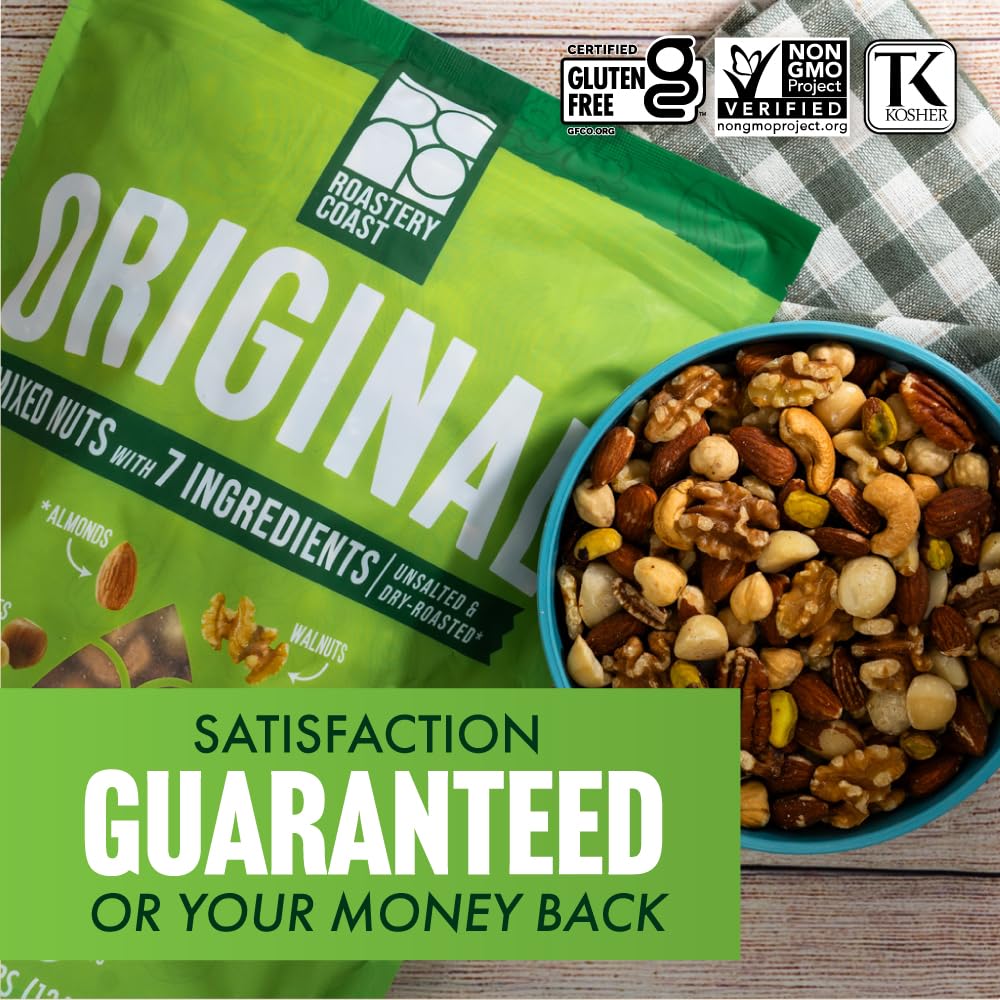 Roastery Coast - Daily Nuts Healthy Mix Bulk | 3 LB Bulk Pouch | Nuts Snack Mix | Deluxe assorted snack | Nut Snacks | Daily Nuts