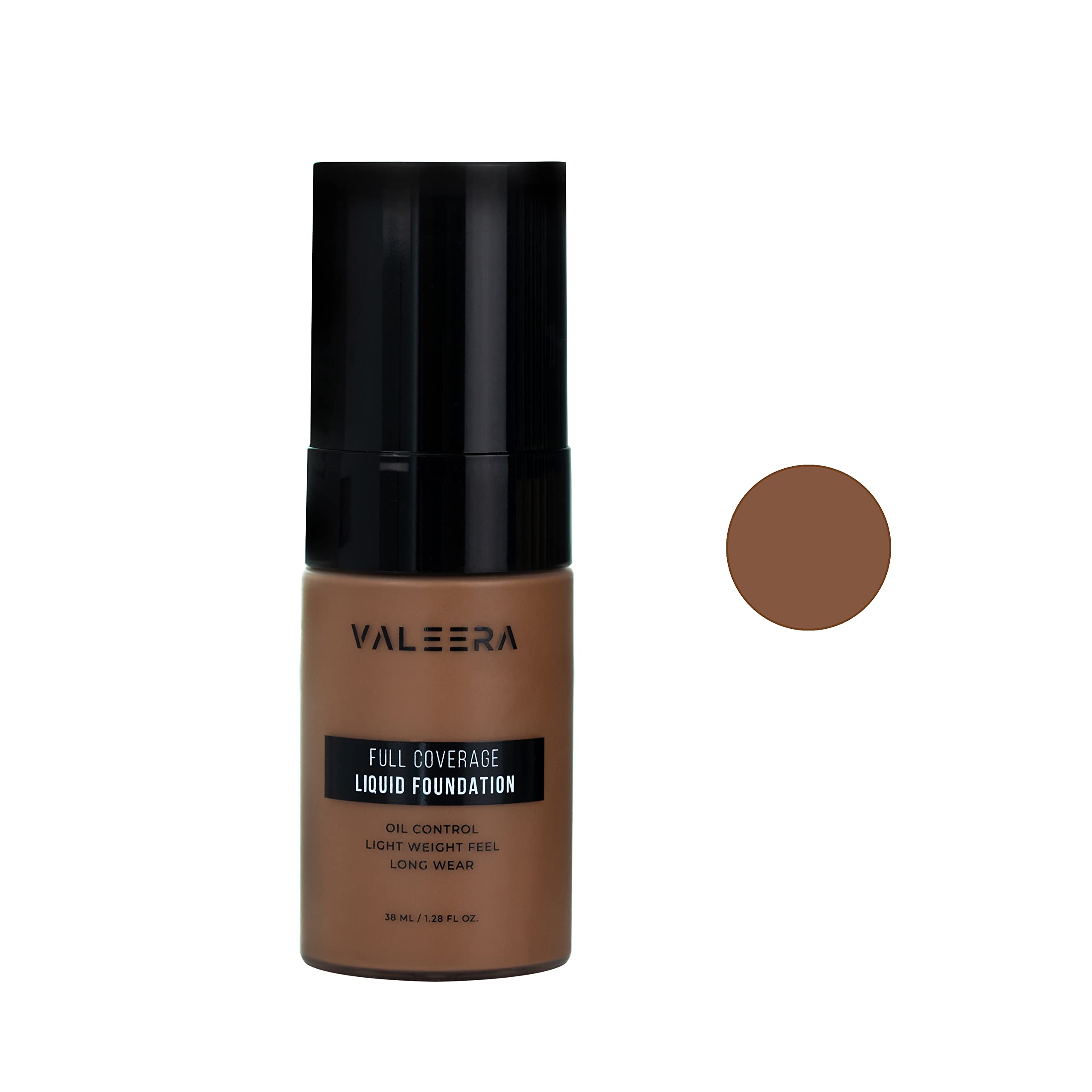 Valeera Full Coverage Soft Matte Oil Control Flawless 24HR Concealer Liquid Waterproof Foundation (102 - Nude)