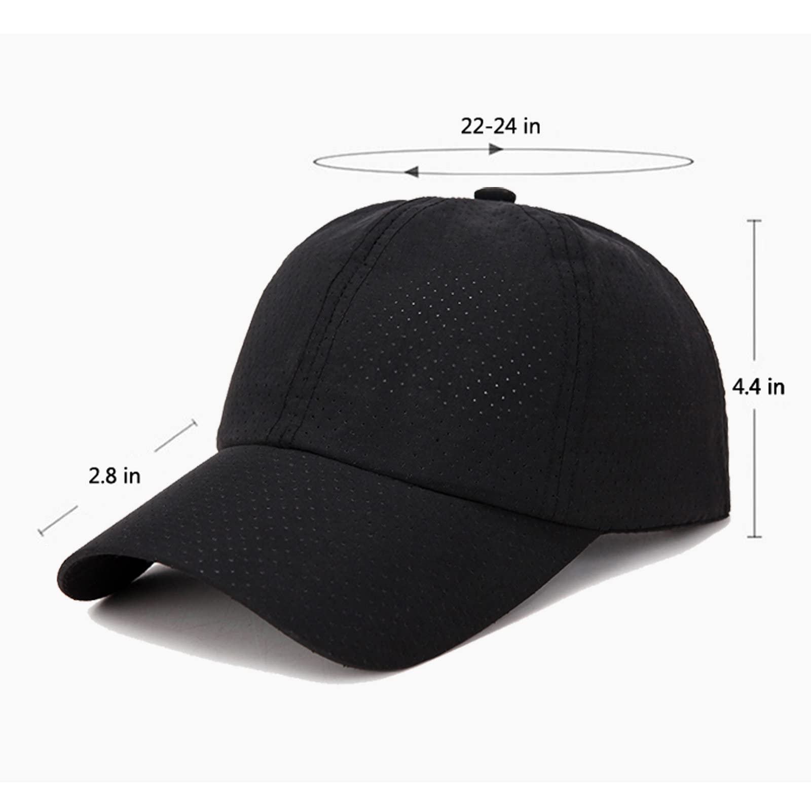 Nicomate Summer Cooling Breathable Baseball Cap Quick Drying Sports Hats Lightweight Running Hat for Men Women Outdoor Light Blue