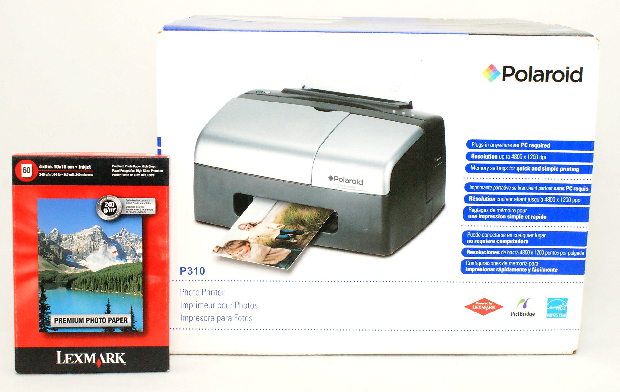 Polaroid P310 Portable 4x6 Photo Printer with Bonus Paper