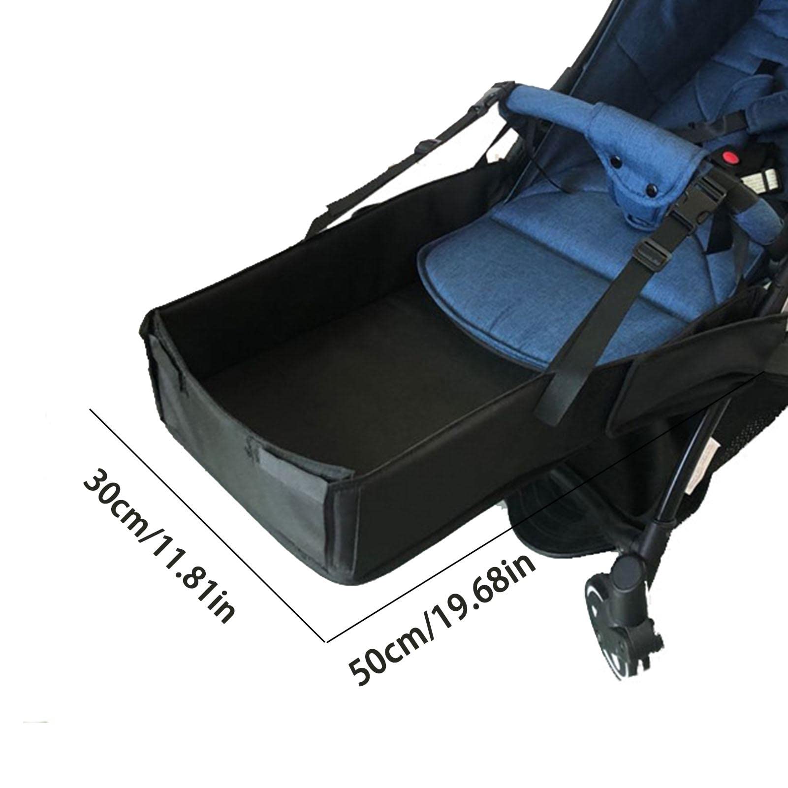 SuTL Foot Rest for Stroller - Adjustable Baby Stroller Footrest Extension | Pram Feet Extension Footrest Pushchair Accessories, 50cm Extended Seat Board for Stroller Pram