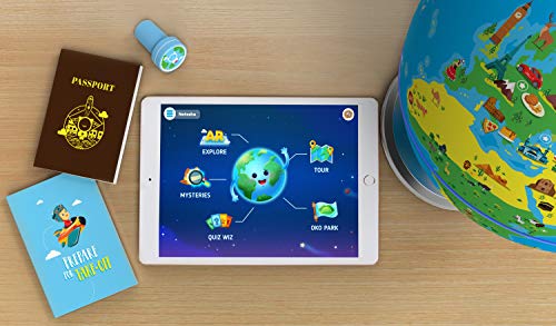 Orboot Earth by PlayShifu (App Based): Augmented Reality Interactive Globe for Kids, Stem Toy for Boys & Girls Age 4 to 10 Years (Metal Orboot)