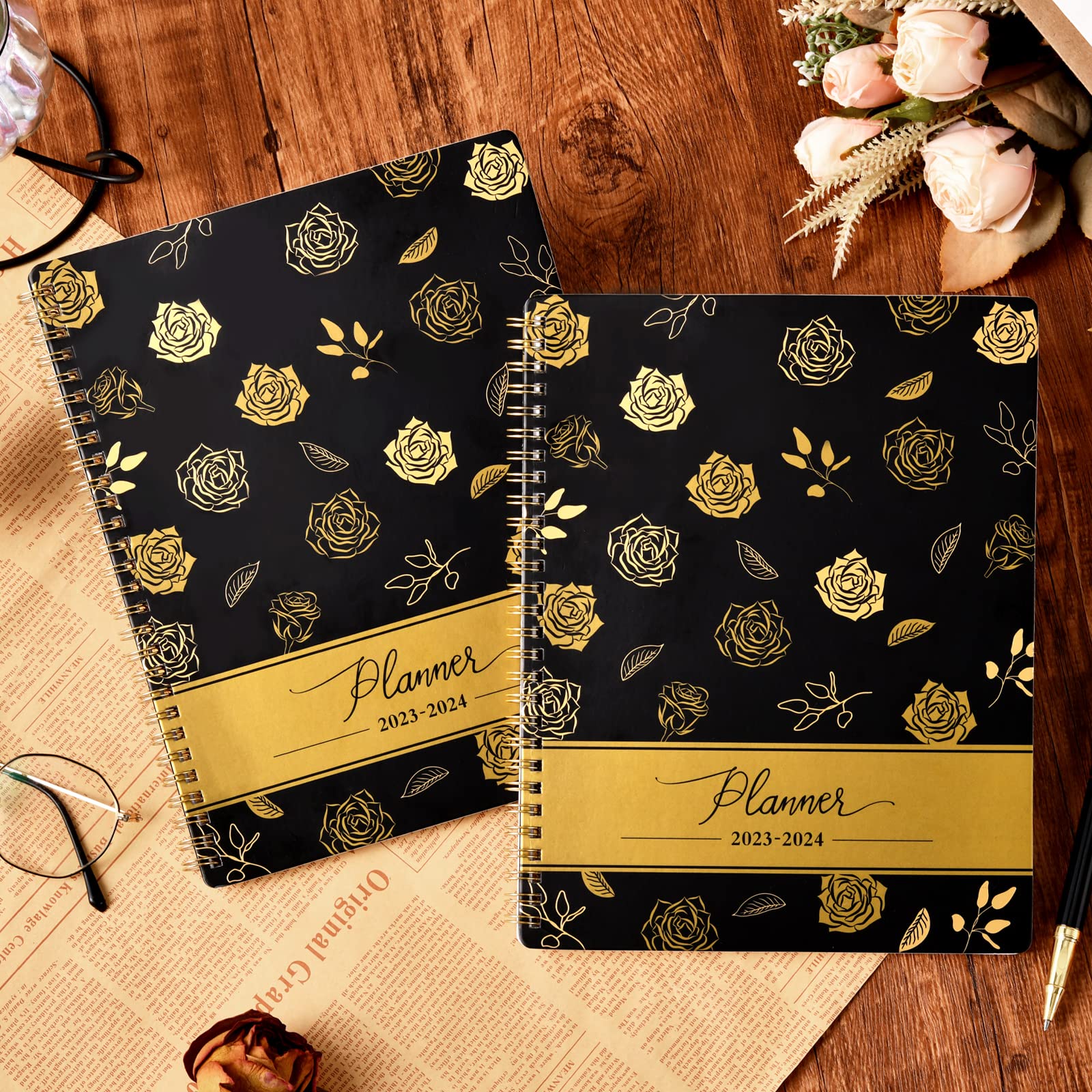 Planner 2023-2024 - July 2023-June 2024, 2023-2024 Academic Planner with Weekly and Monthly Spreads, 8" x 10", Academic Planner 2023-2024 with Tabs, Sturdy Cover, Thick Paper, Twin-wire Binding