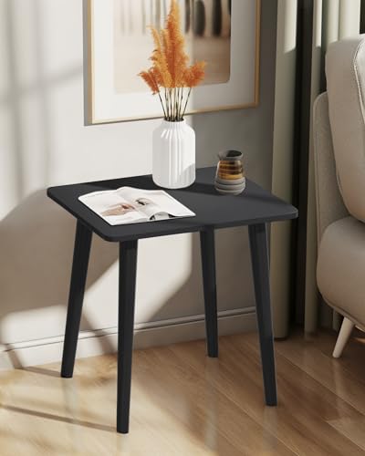 MIRROTOWEL Side Table, Small Table, Modern Home Decor Bedside Table for Living Room Bedroom Balcony Office,Easy to Assemble(Black)
