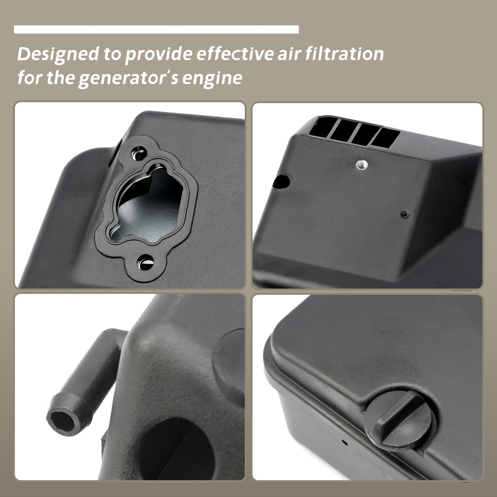 YIYANTO 0G8442C111 Air Filter Cleaner Box Housing Assembly Compatible with Generac Portable Generator GP5000 GP5500 GP6500 GP6500E GP7500E GP8000E GP9200E XT8000E RS8000E