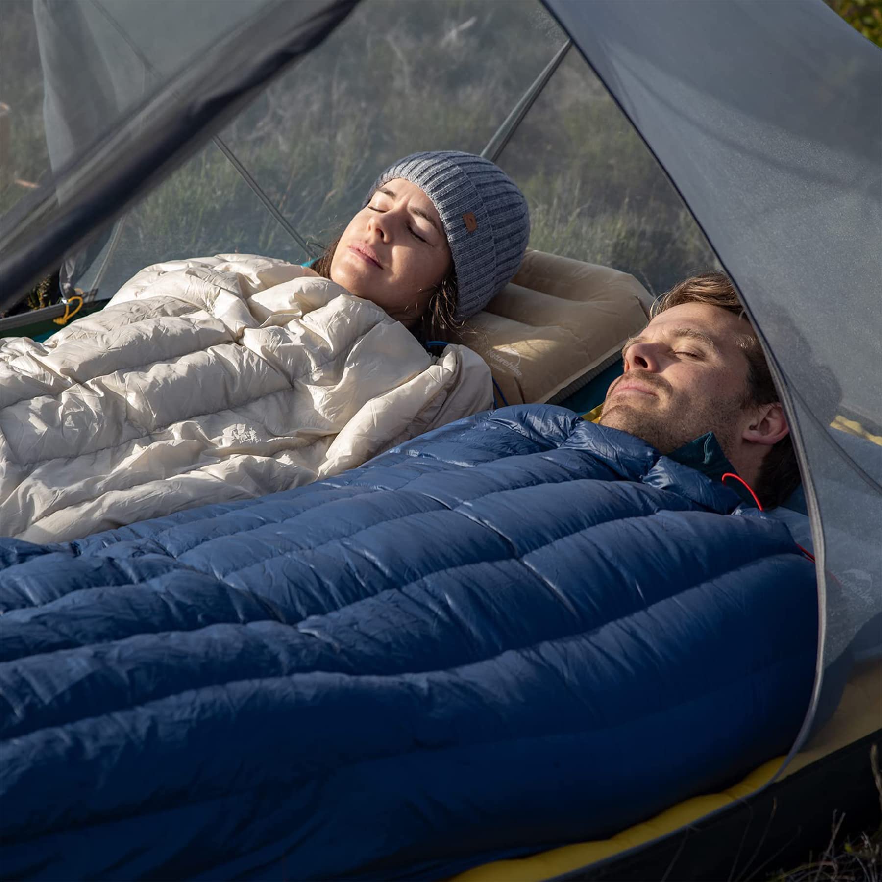 Naturehike Sleeping Bag Lightweight Compact 800 Fill Power Goose Down Sleeping Bag Compact for Adults Outdoor Camping Hiking
