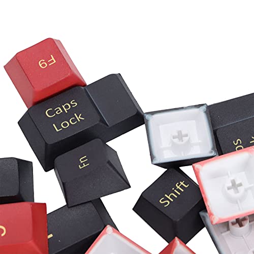 Yoidesu 128 Keys Japanese Style Keycaps, Oil Resistant PBT Keycap for Universal PC Gaming Keyboard with Animation Elements Gaming Keyboard Keycap with Shaft Puller