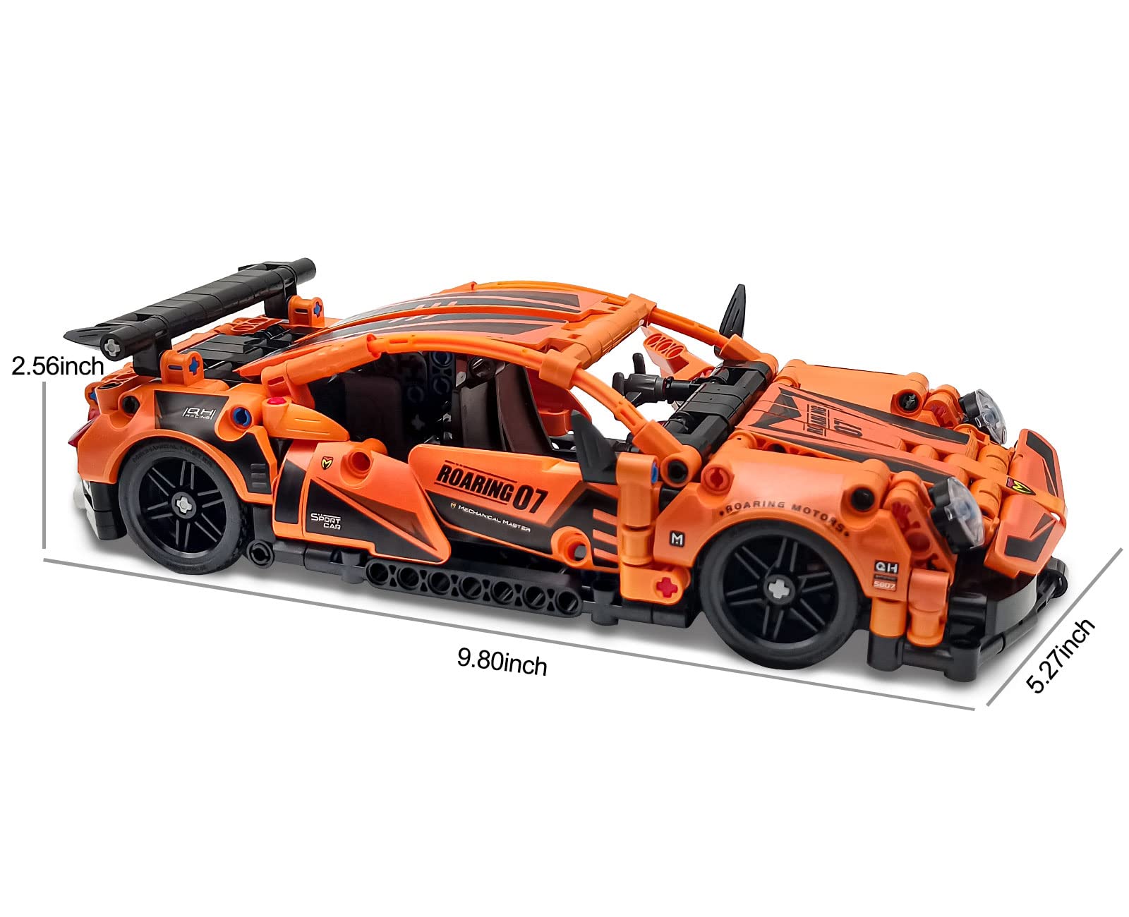Siomeoar Building Blocks Pull-Back Cars Sets Creative Thinking Building Kits Toy for Boys Girls Age 8-14 (490 Pieces)