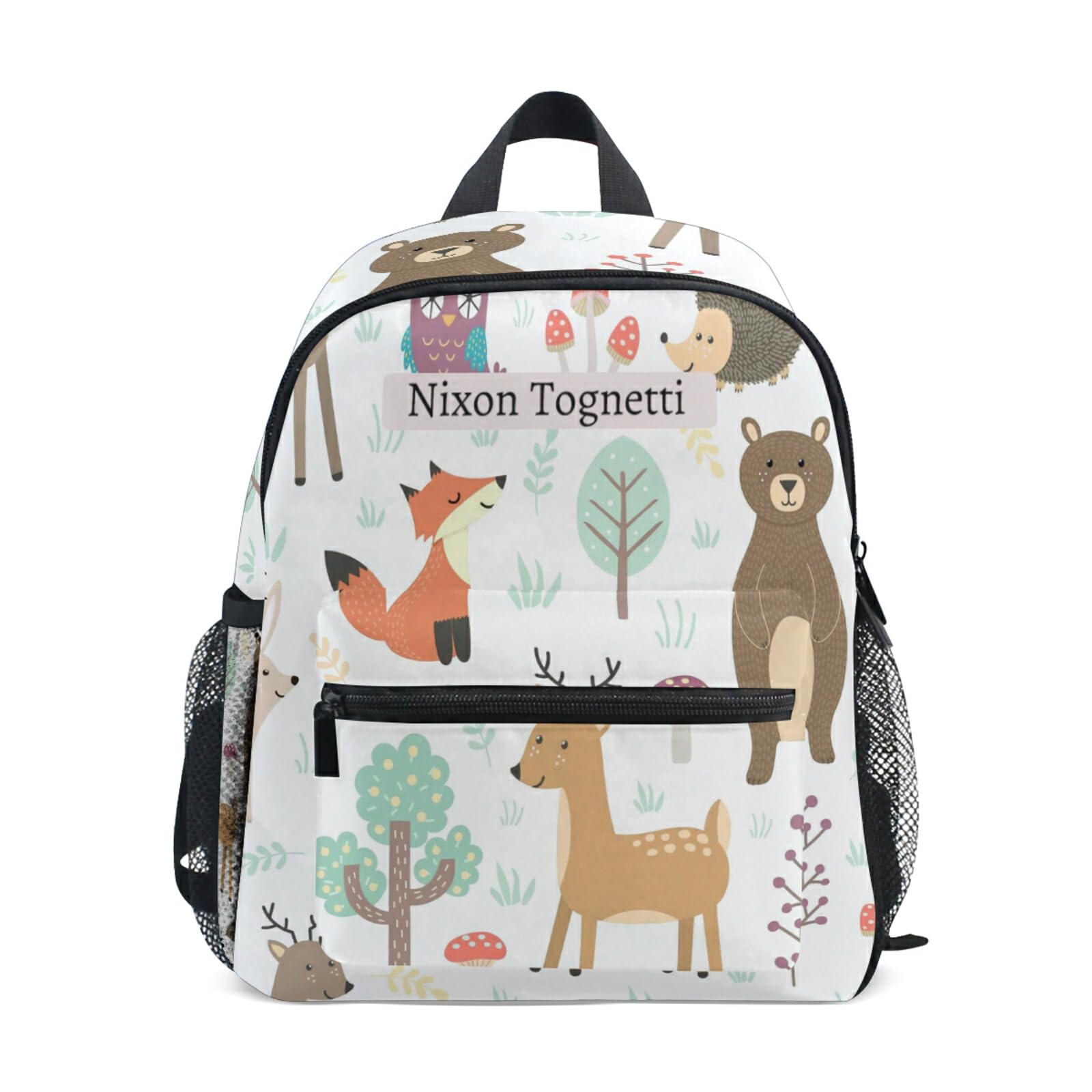 OREZI Custom Kids Name Toddler Backpack,Personalized Backpack with Name/Text Daycare Bag,Cus Color