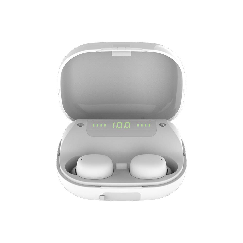 Onido Bluetooth Earbuds Headphones Wireless True Wireless Stereo Workout in Ear Earphones with Microphone BTH-263 (White)