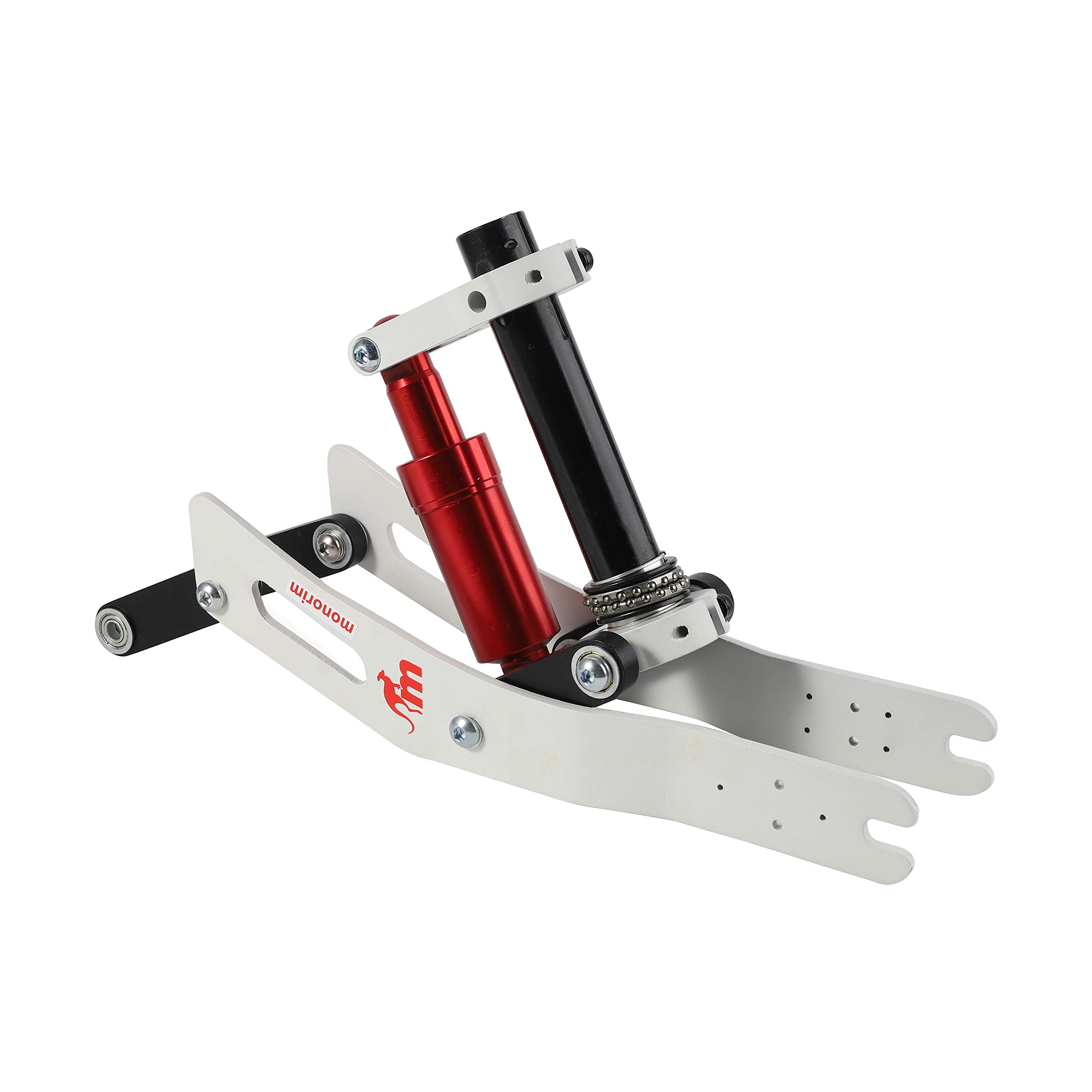 Monorim V4 Front Scooter Suspension Upgrade | Compatible w/Xiaomi M365, M365 Pro, 1S, Pro 2, Essential Models | Scooter Parts for Safer, Smoother, More Comfortable Ride - Black & Blue