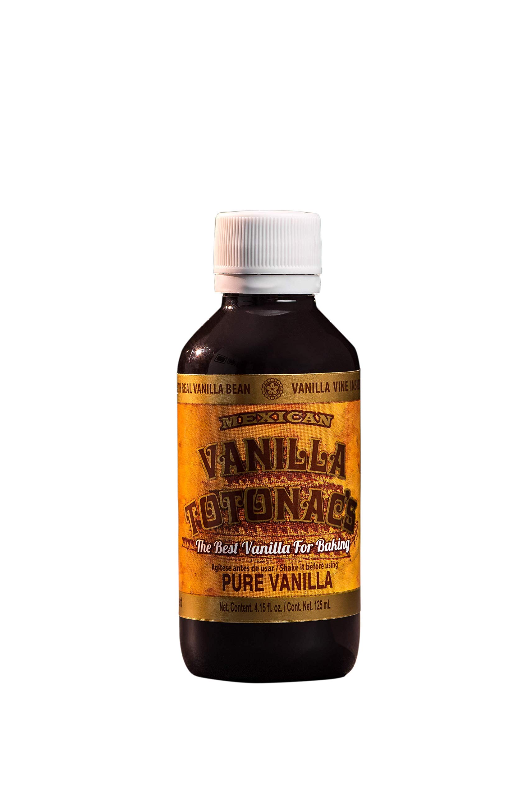 Mexican Vanilla Totonac’s - 4.15 Oz (125mL) Bottle - Pure Vanilla Extract
