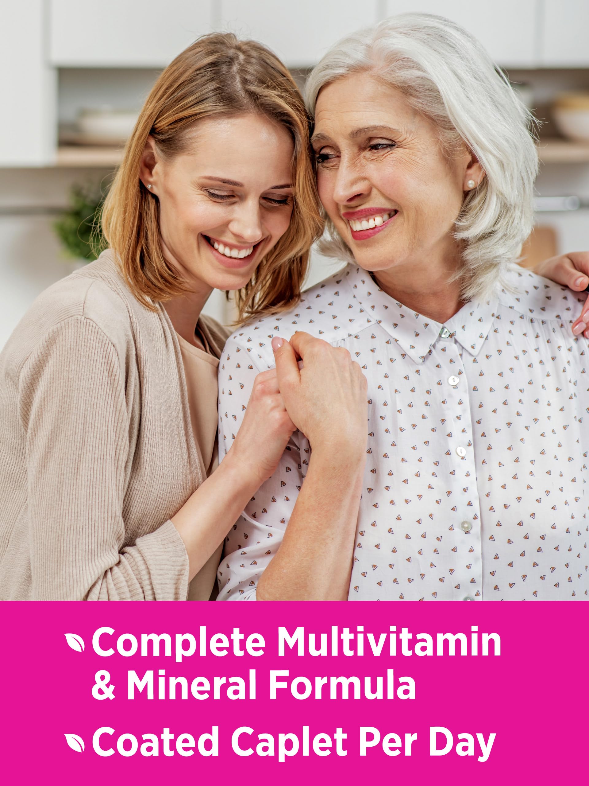 Multivitamin For Women | 100 Caplets | Non-GMO & Gluten Free | Adult ABC Complete Multivitamin | By Nature's Truth