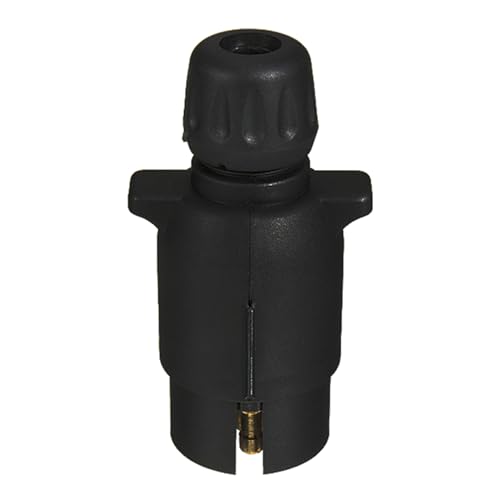 Vdaxvme 7 Pin Adapter Trailer Connector 12V Towbar Towing Waterproof Socket Adapter Standard European Car Truck Caravans Trailer Light Connector 7-Way Round Pin Adapter