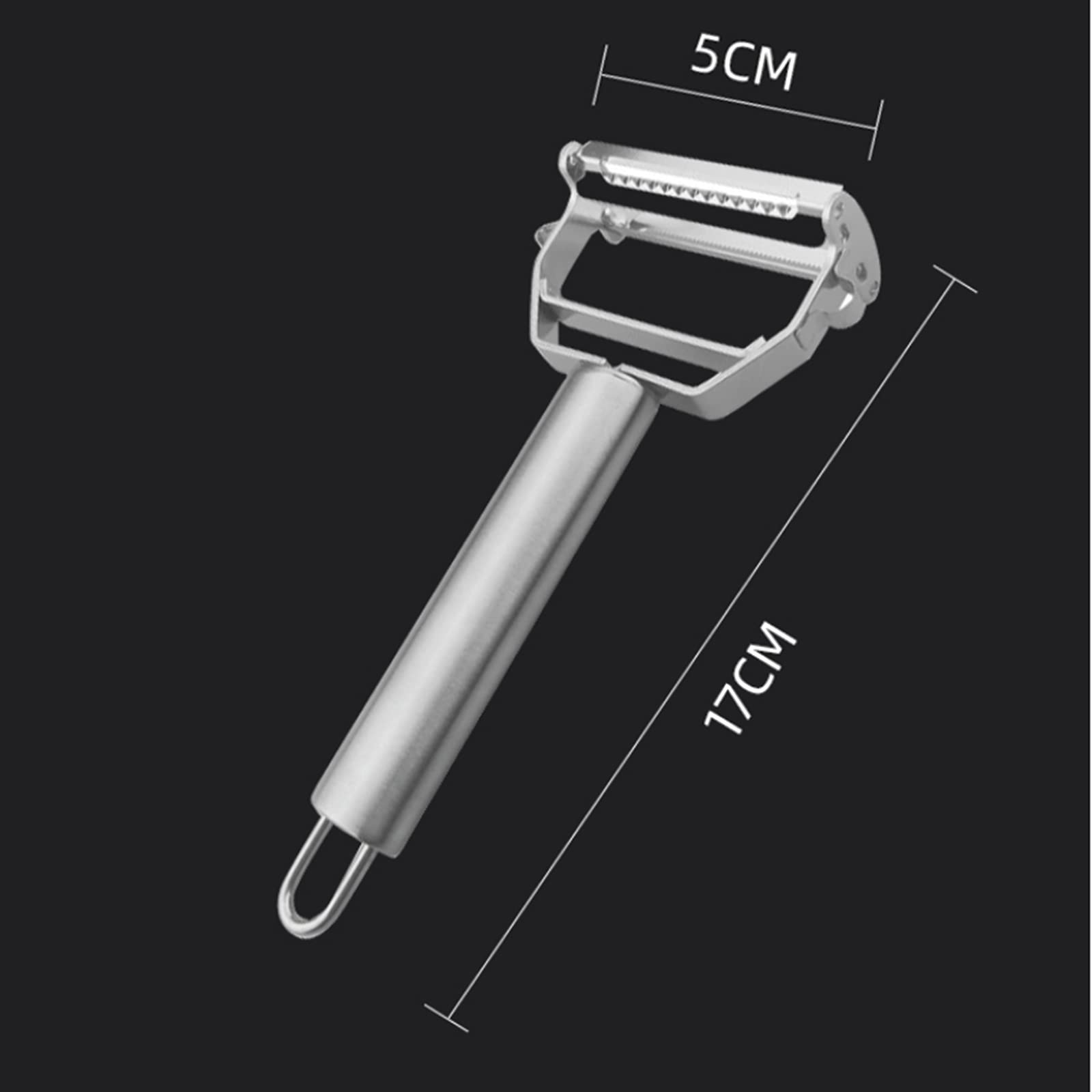 N / B Stainless Steel Julienne Peeler, Drawing Process, Double Head Design, Household Peeling Knife Potato Melon Fruit Grater,Lightweight Convenient