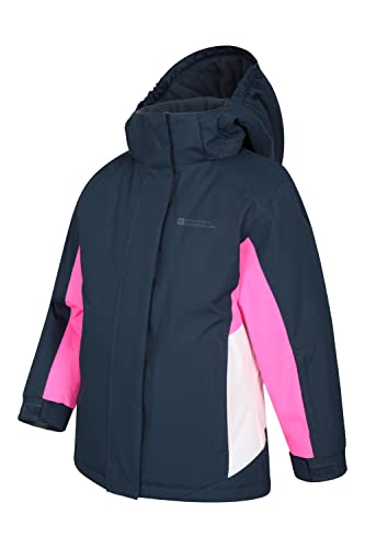 Mountain Warehouse Honey Kids Ski Jacket, Boys & Girls Snow Coat Indigo 5-6 Years
