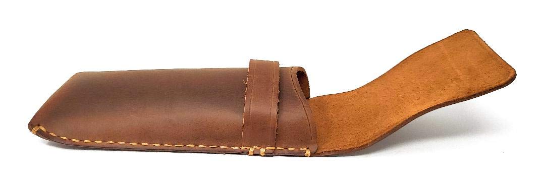 MyMesken Leather Eyeglass Case -Genuine Leather, Protects, Sunglasses, Eyeglasses Pouch, Reading Glasses, Protective Holder