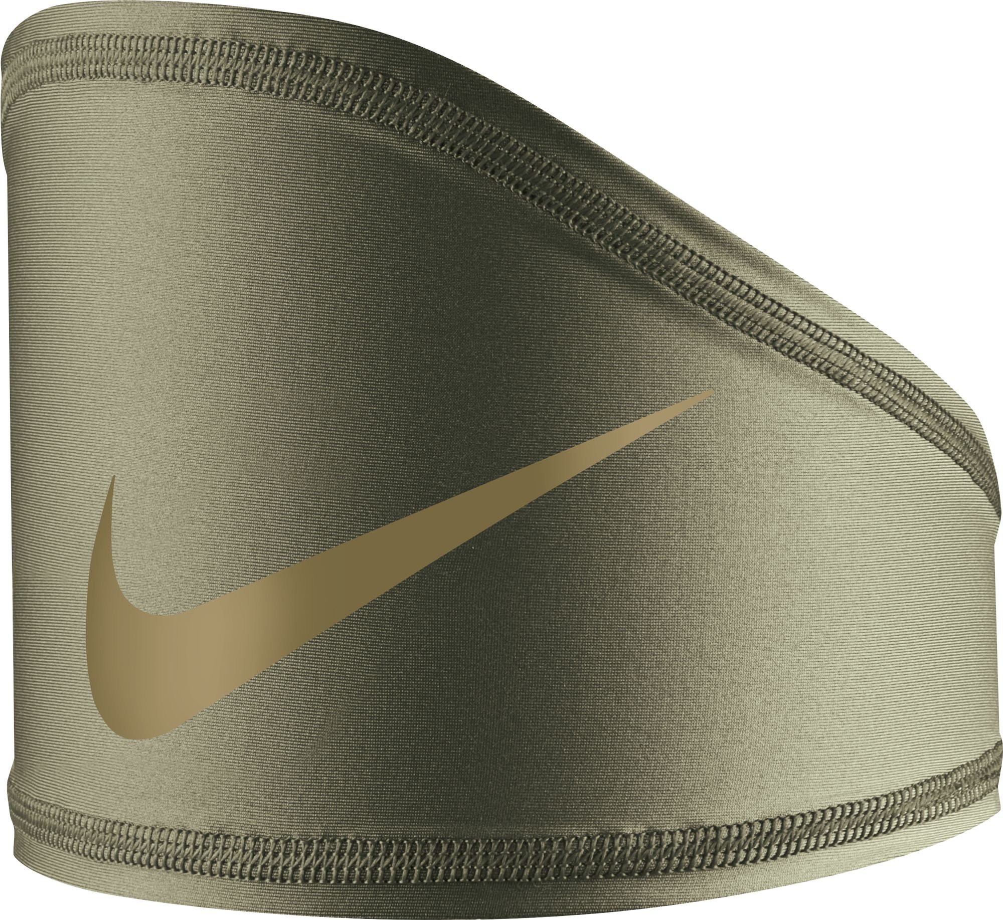 Nike Pro Dri-FIT Vapor Fade Skull Wrap (Olive/Gold, One Size)